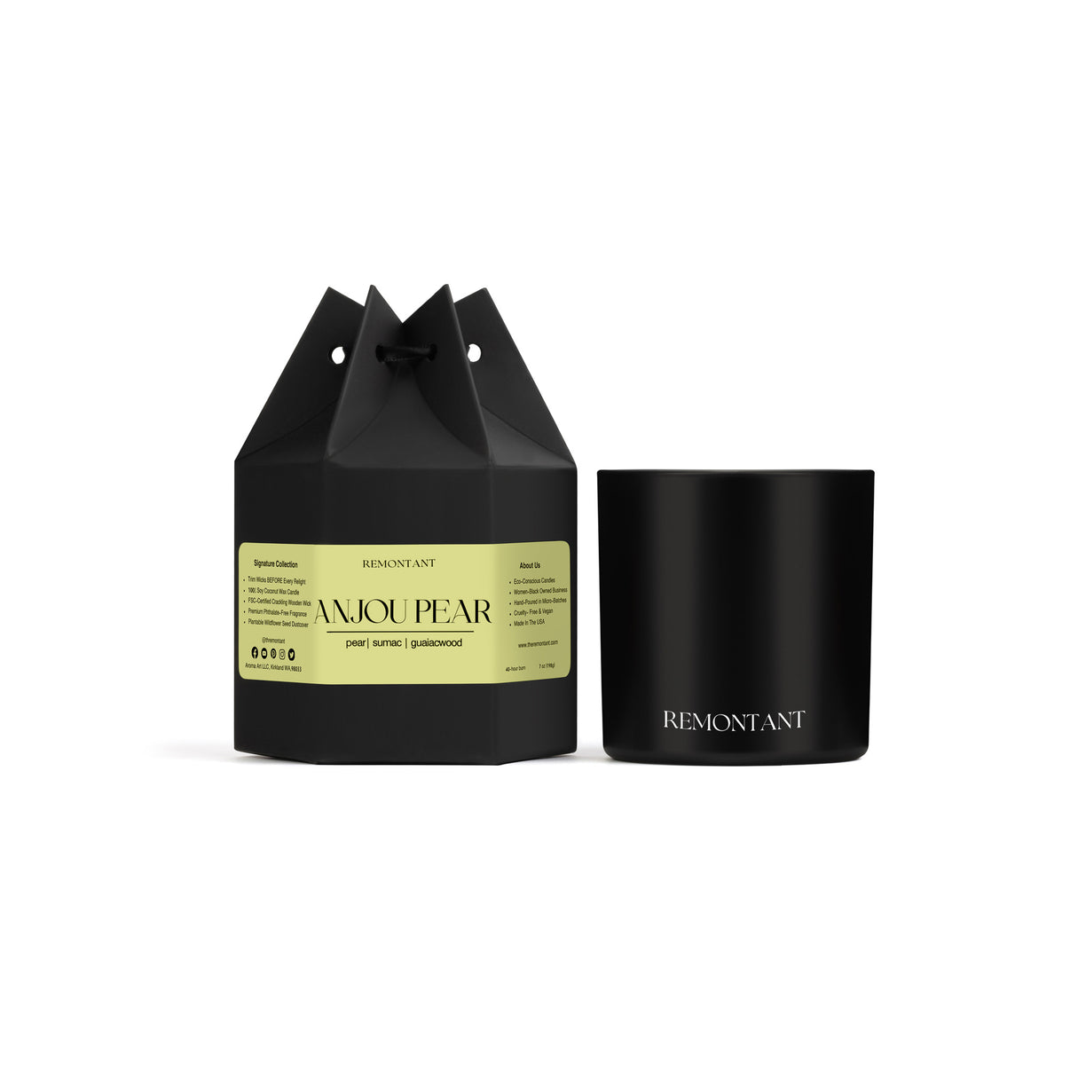 Anjou Pear Candle | Pear ~ Sumac ~ Guaiacwood | Wood Wick Candle – The ...